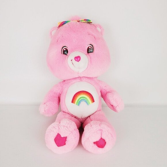 Care Bears | Toys | Care Bears Rose Pink Cheer Bear Rainbow Belly Plush ...